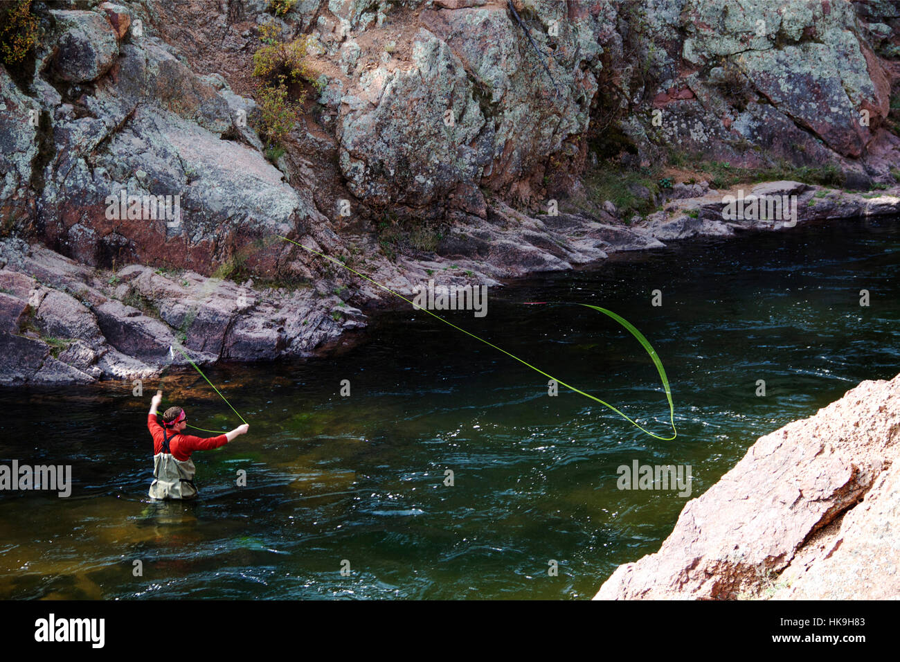 Fly fishing deckers colorado hi-res stock photography and images - Alamy