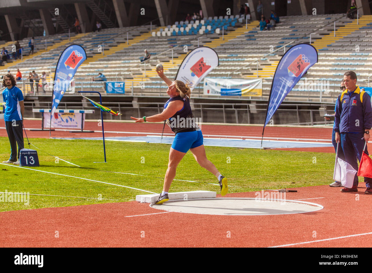 female adult shot put Stock Photo - Alamy