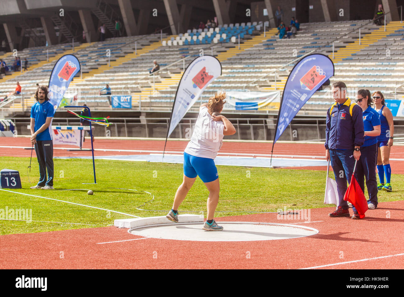 female adult shot put Stock Photo - Alamy