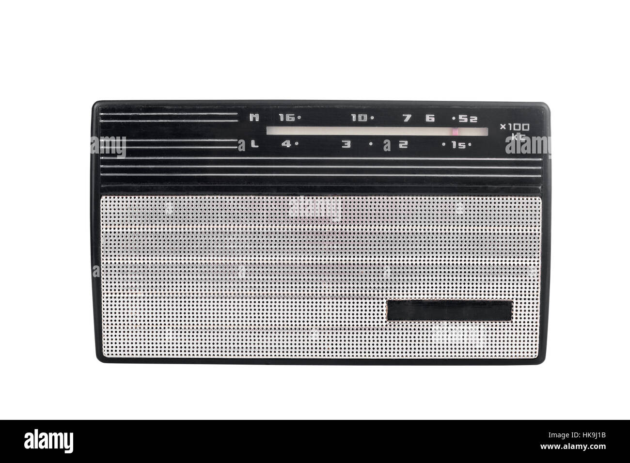 Portable old soviet radio, isolated on white background Stock Photo - Alamy