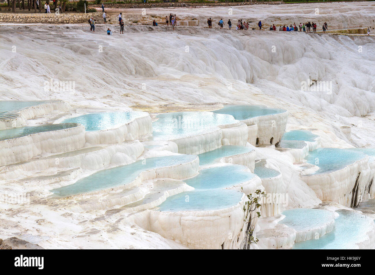 Travertine Pools Pamukkale Turkey Stock Photo - Alamy
