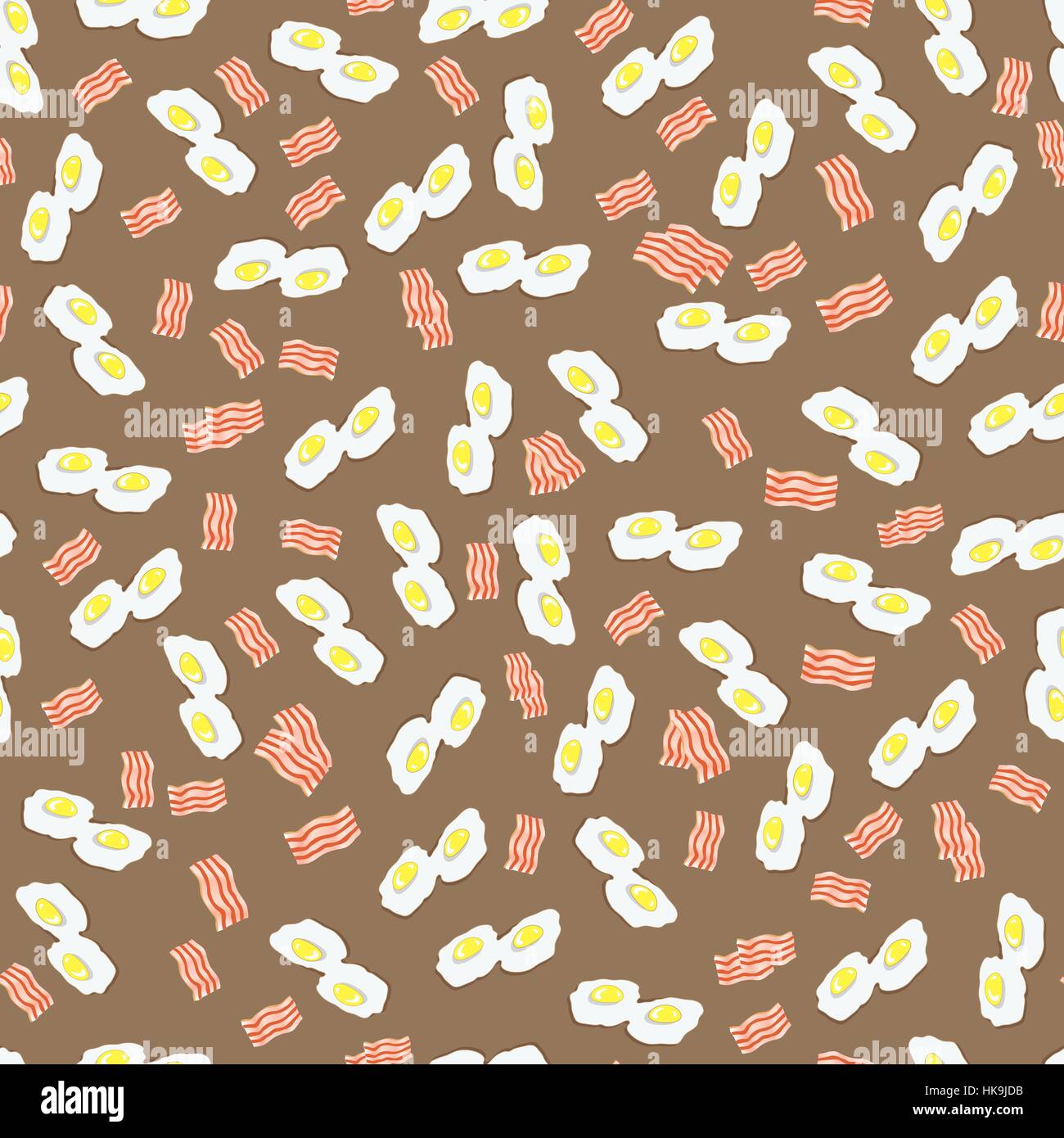 Seamless fried eggs pattern Stock Vector Images - Alamy