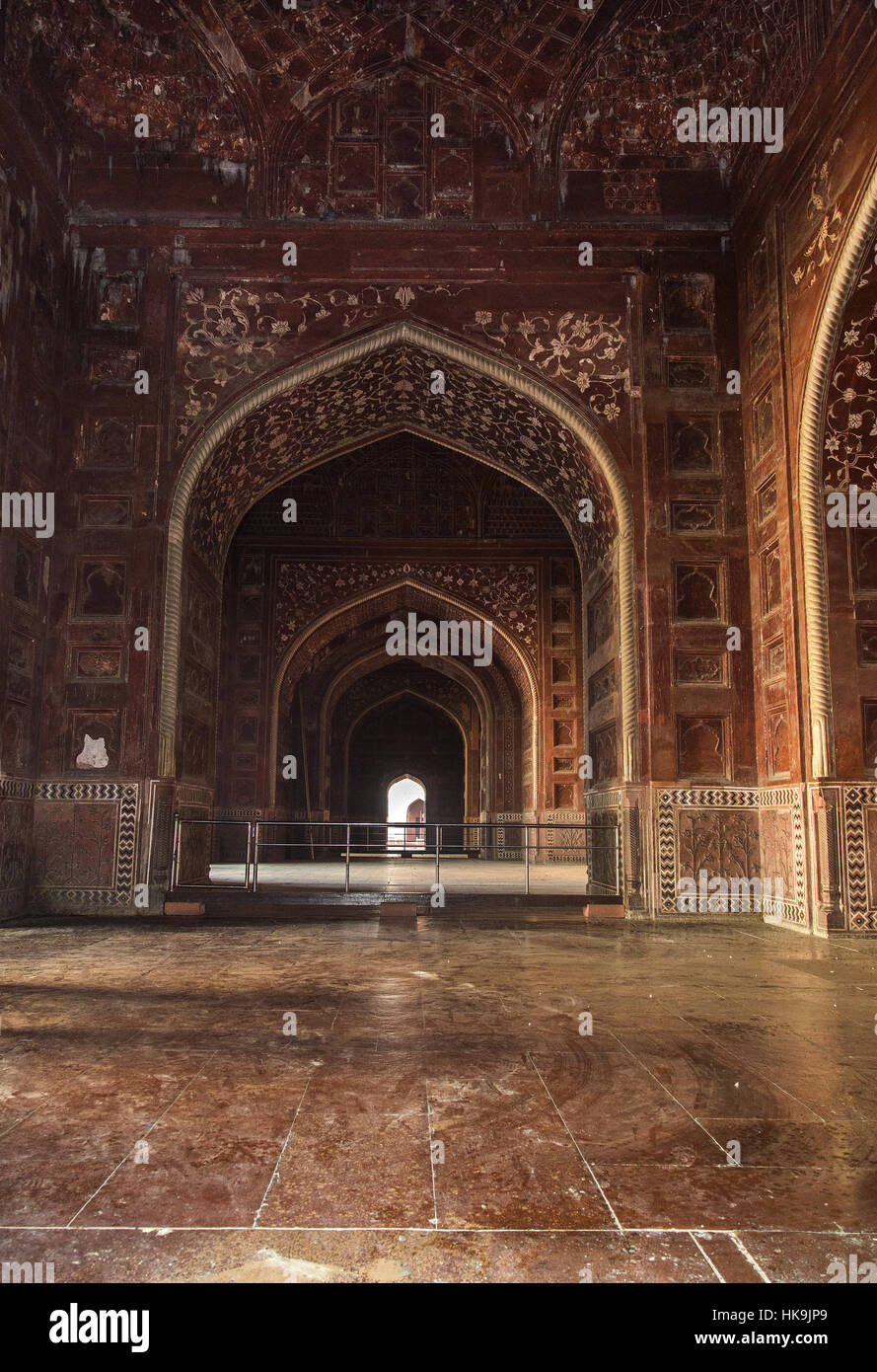 The Taj Mahal is an ivory-white marble mausoleum on the south bank of ...