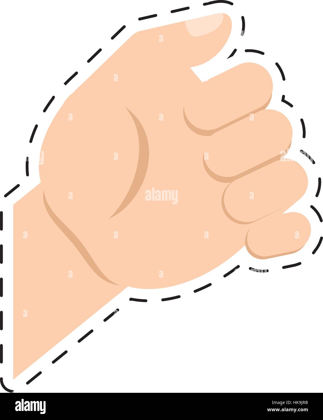 hand service tray symbol cut line vector illustration eps 10 Stock ...