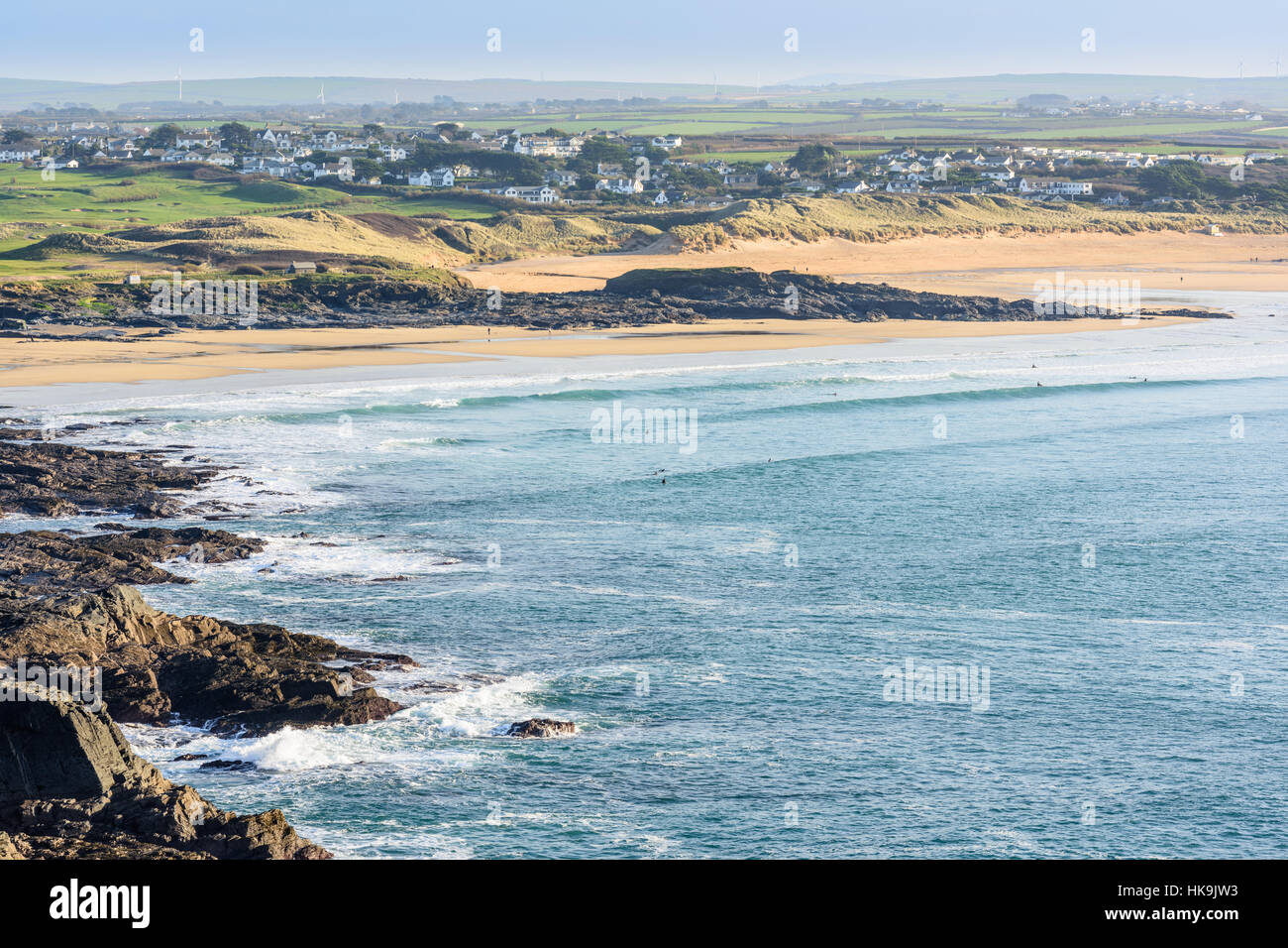Constantine beach, Cornwall, England Stock Photo - Alamy