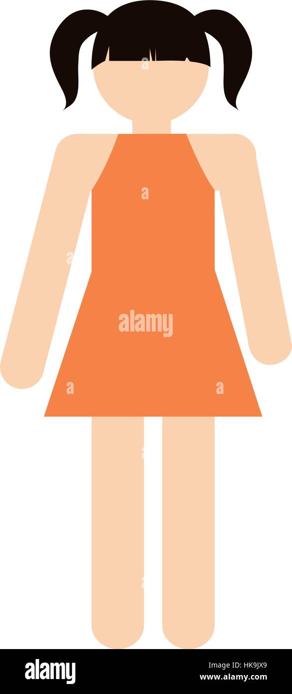 family daughter girl child vector illustration eps 10 Stock Vector ...