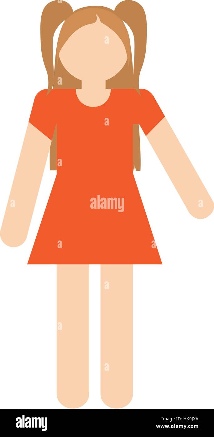 family daughter girl child vector illustration eps 10 Stock Vector ...