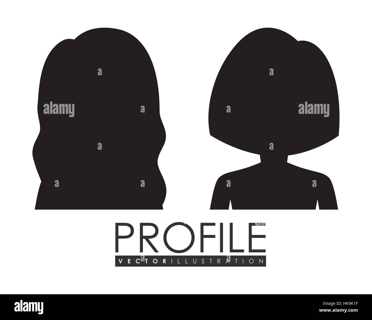 black silhouette user profile icon image vector illustration design ...