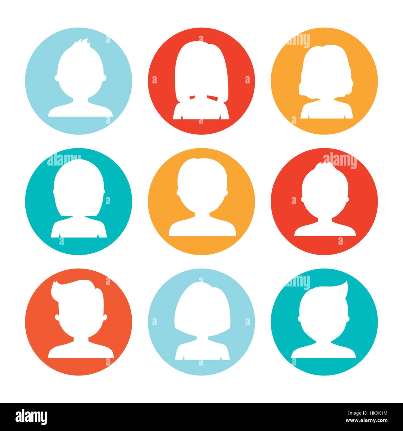 assorted faceless people heads icon image vector illustration design ...