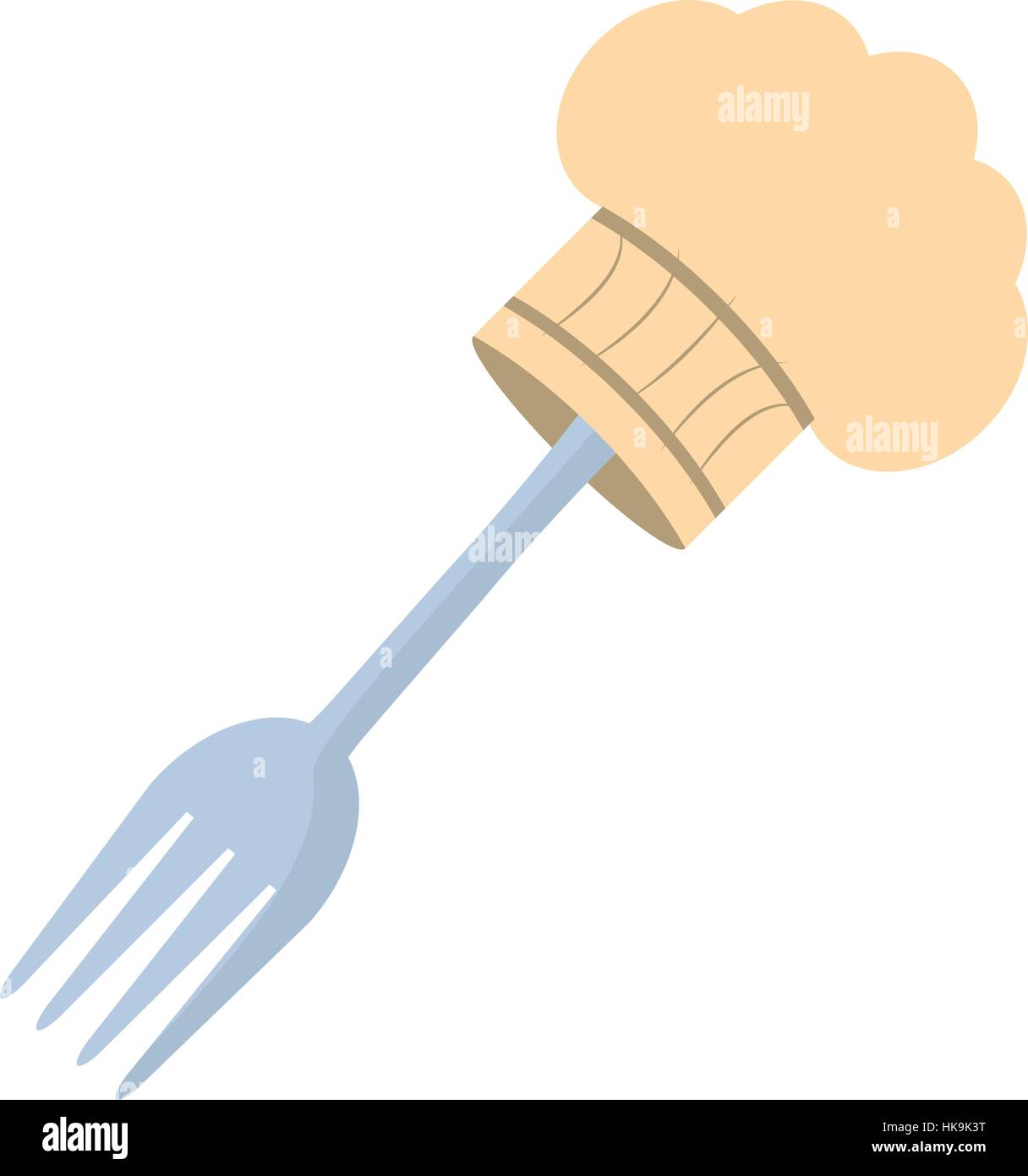 fork hat chef cook utensil Stock Vector Image & Art - Alamy