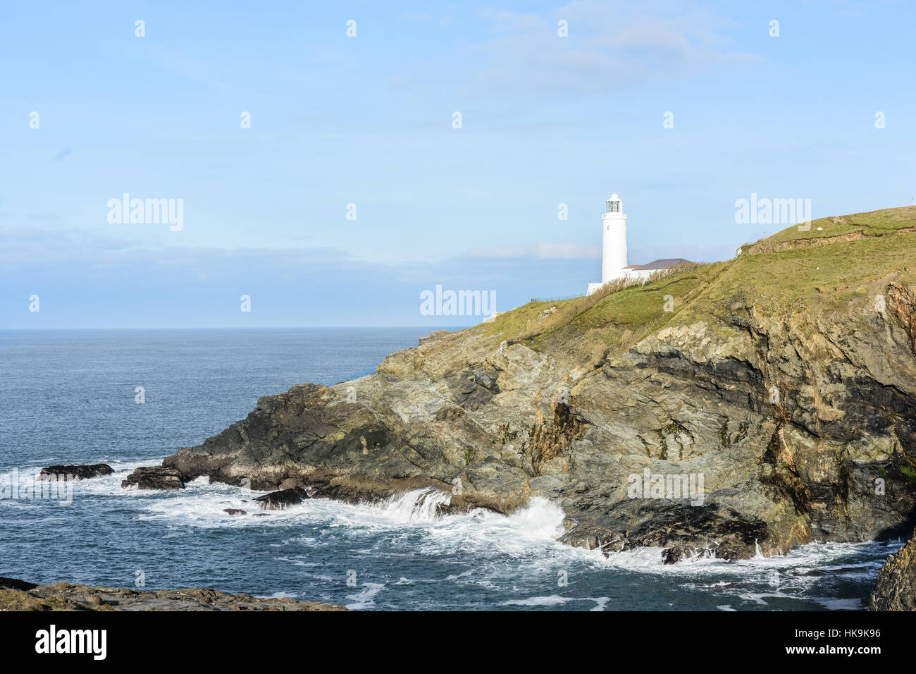 Treviso head, Cornwall, England Stock Photo - Alamy
