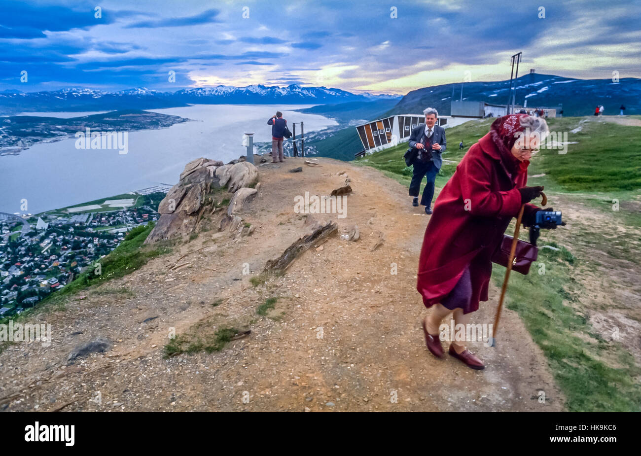 A view across midsummer's night in Tromsø, Norway Stock Photo - Alamy