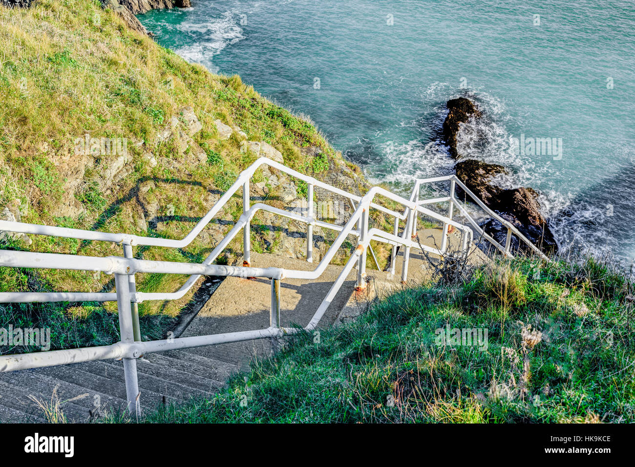 Treviso head, Cornwall, England Stock Photo - Alamy