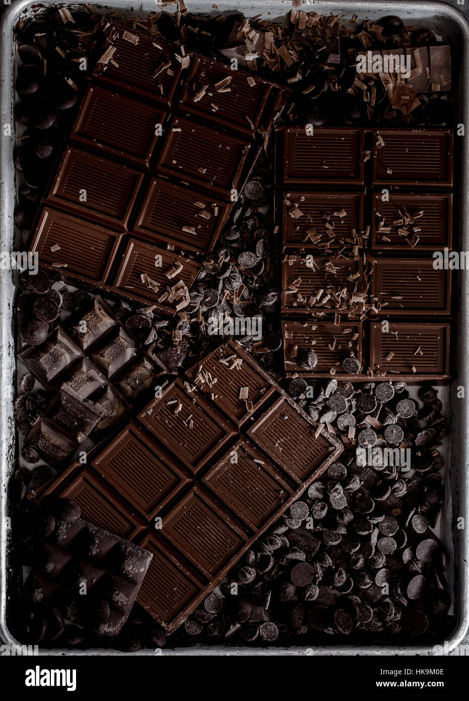 Chocolate in a pan, ready for cooking Stock Photo - Alamy