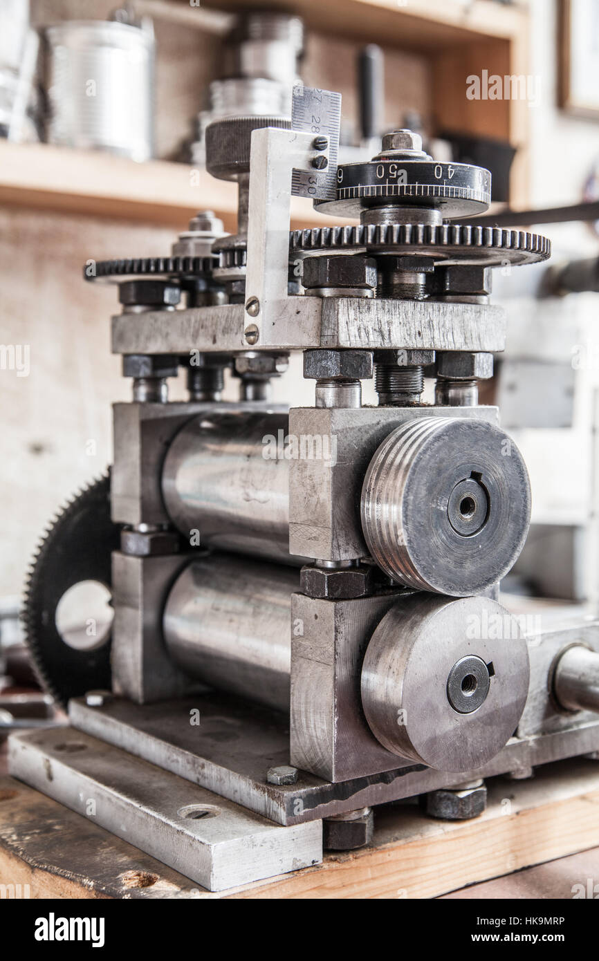 Press machine rolling mill hi-res stock photography and images - Alamy