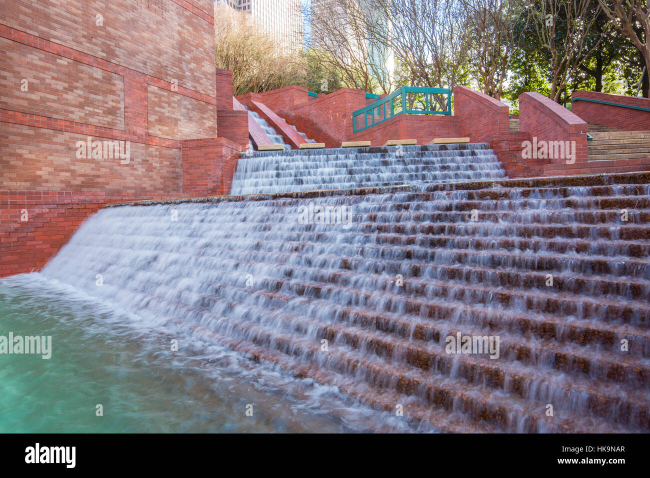 Houston texas waterfall park hi-res stock photography and images - Alamy