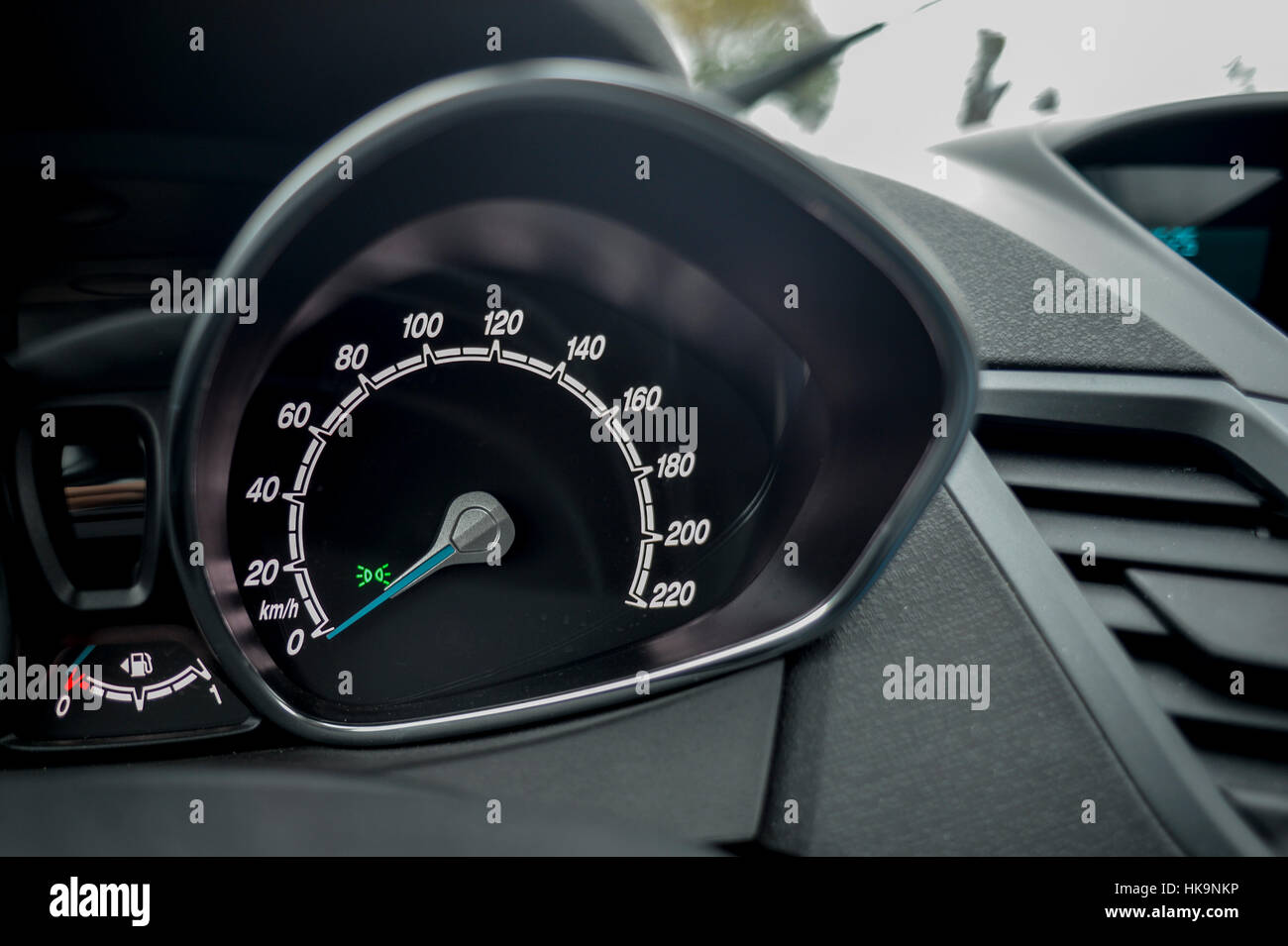Speedometer on a Ford Fiesta car Stock Photo - Alamy