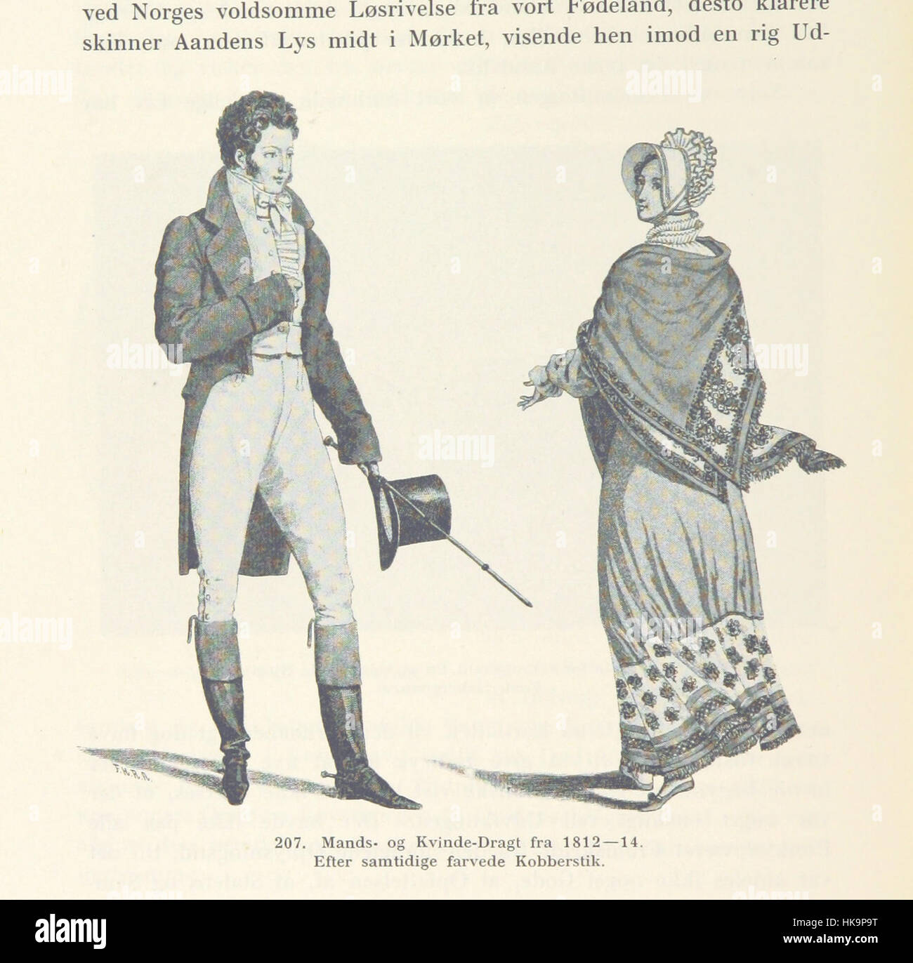 Illustration from 'Danmarks Riges Historie', depicting significant historical events and figures ...