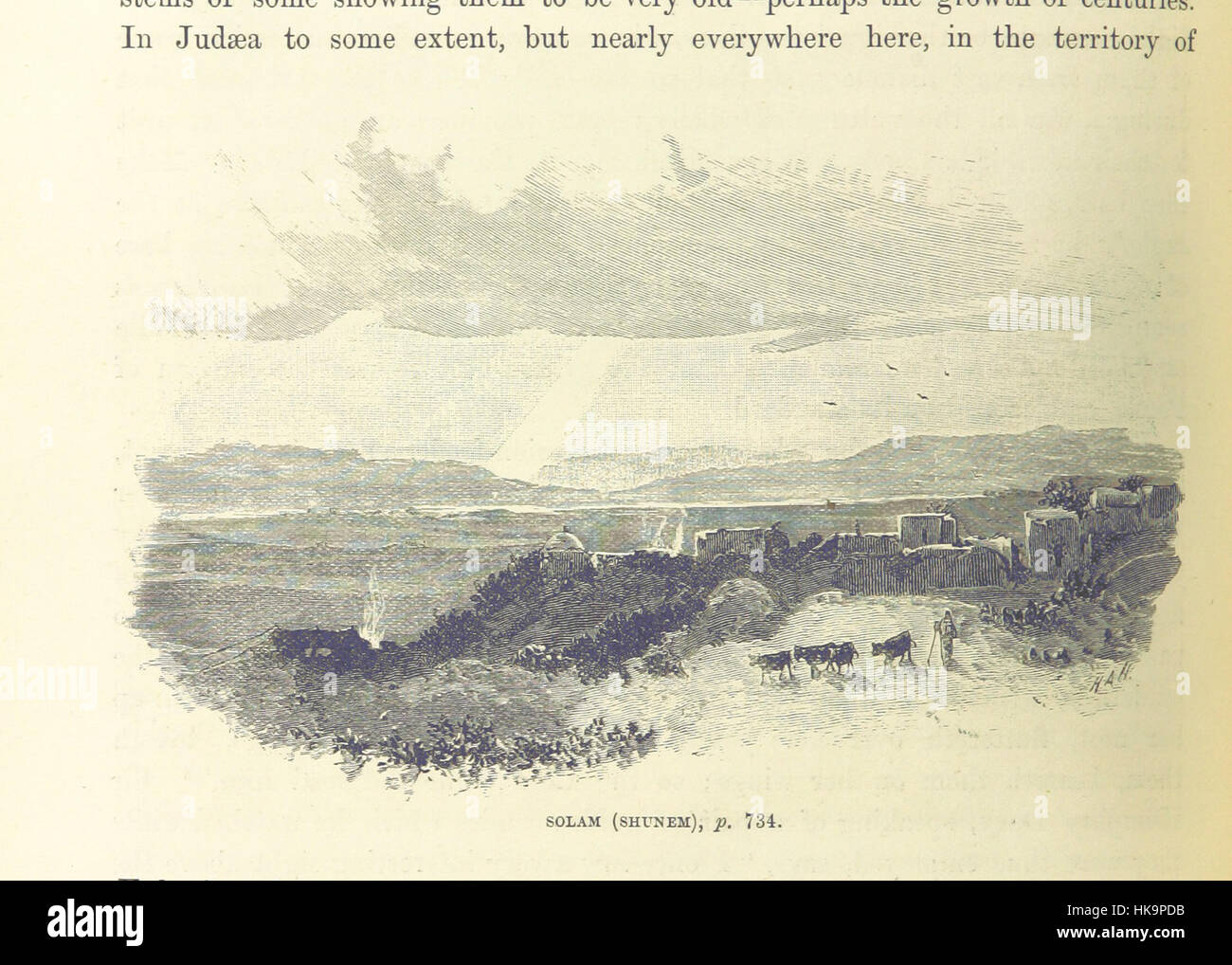 An illustration from 'The Holy Land and the Bible', showing biblical ...