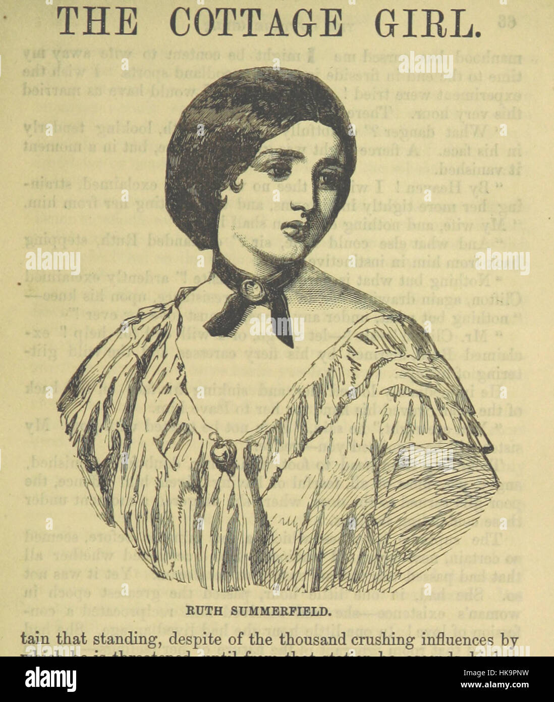 The image from 'The Cottage Girl' portrays a scene from the romantic ...