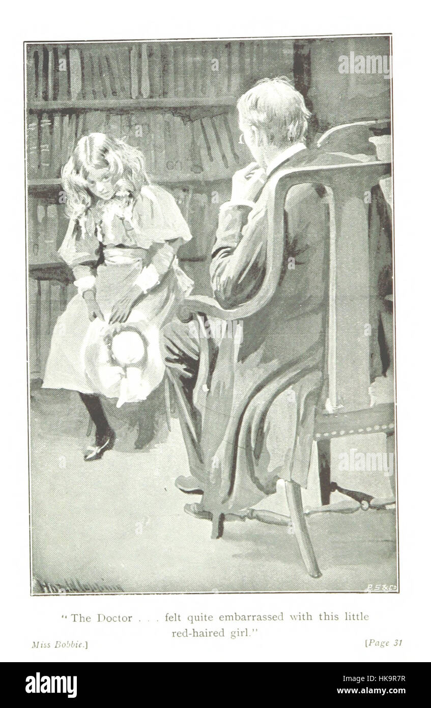Image taken from page 8 of 'Miss Bobbie', depicting scenes and ...