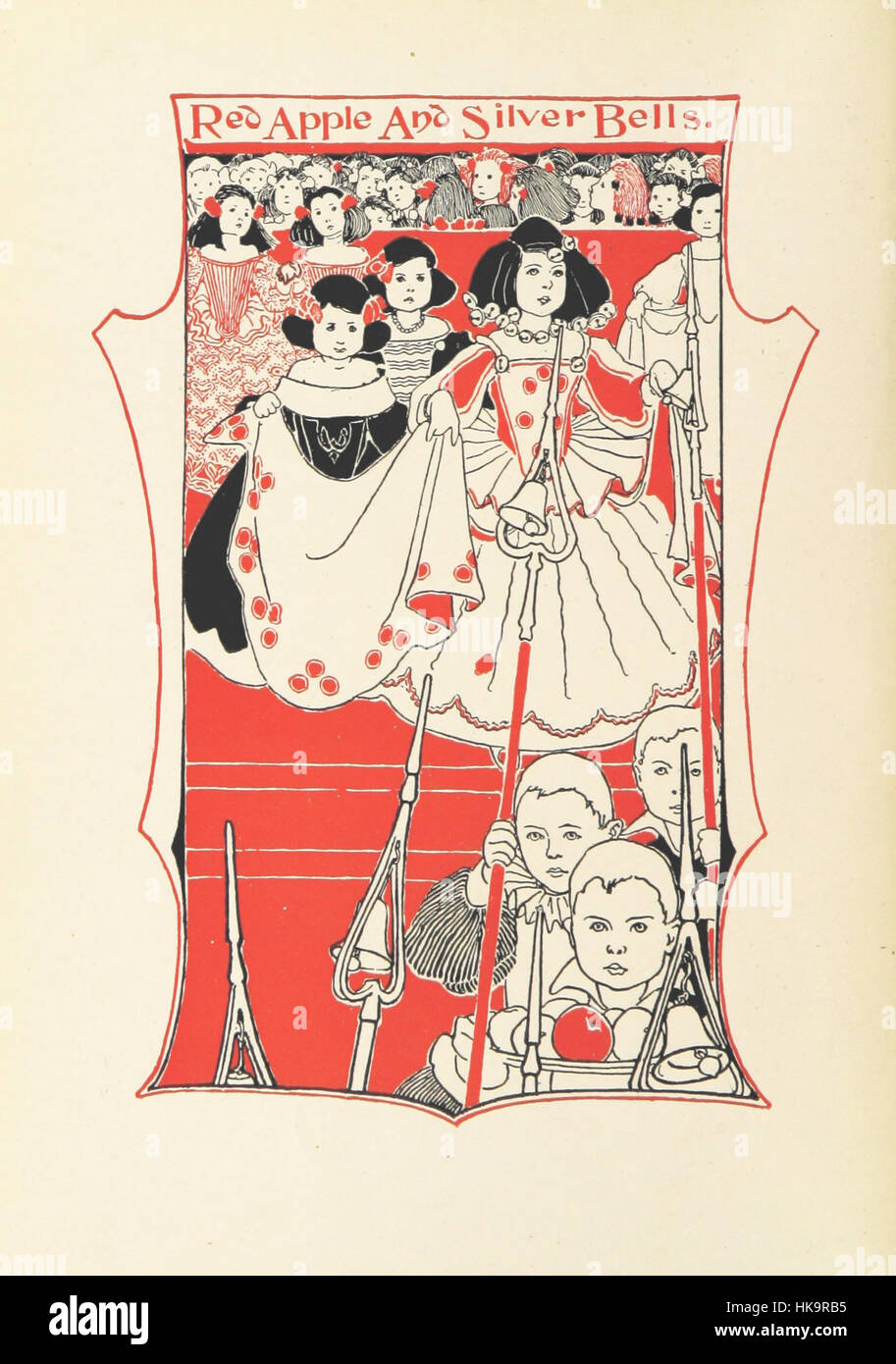 An illustration from 'Red Apple and Silver Bells', a children's verse ...