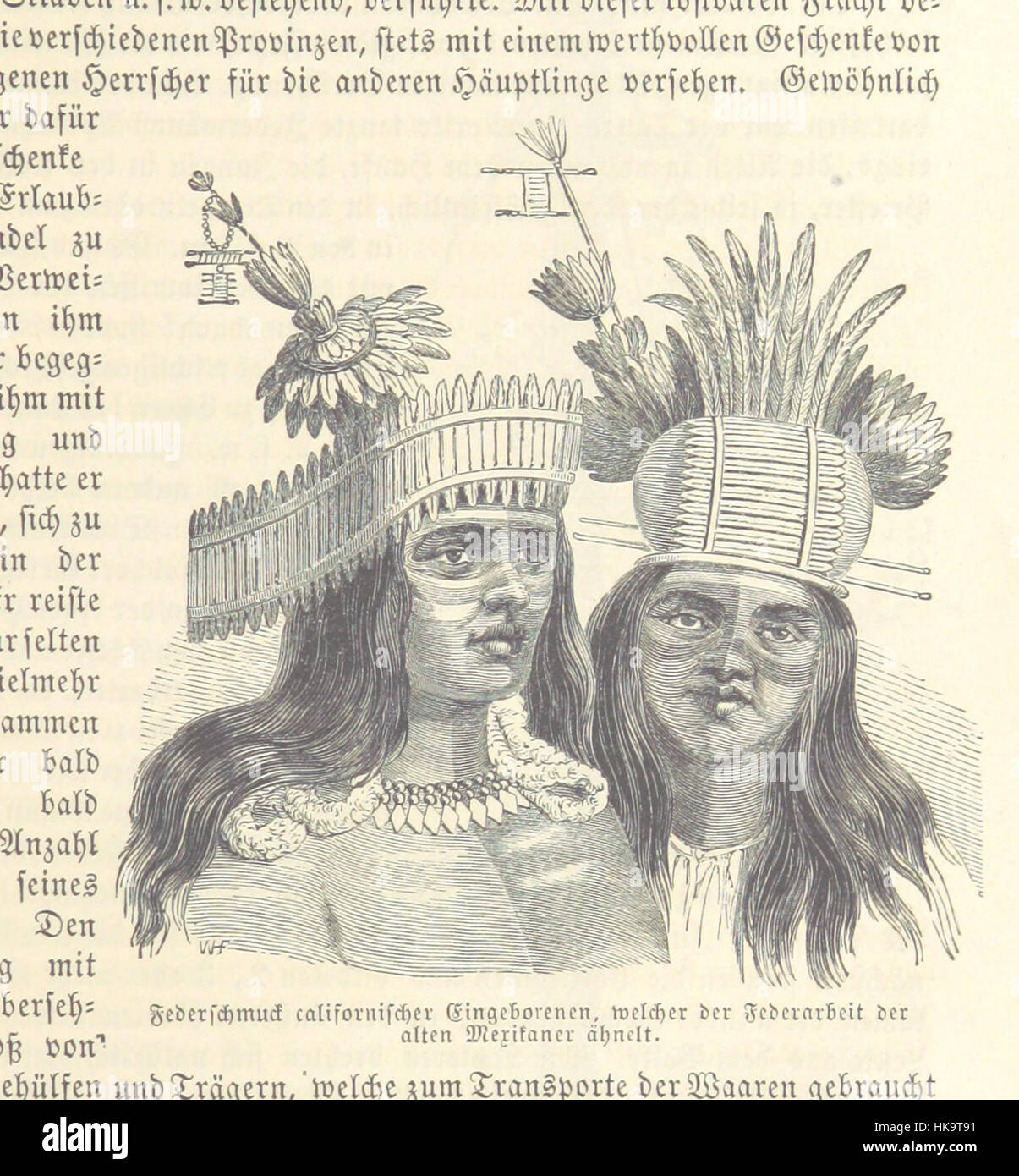 Illustration from 'Das alte Mexiko,' depicting the history of ancient ...