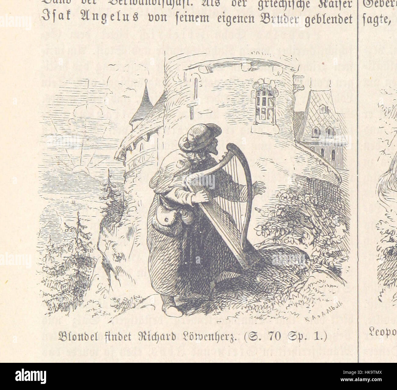 An illustration from 'Geschichte Oesterreichs,' depicting key events in ...