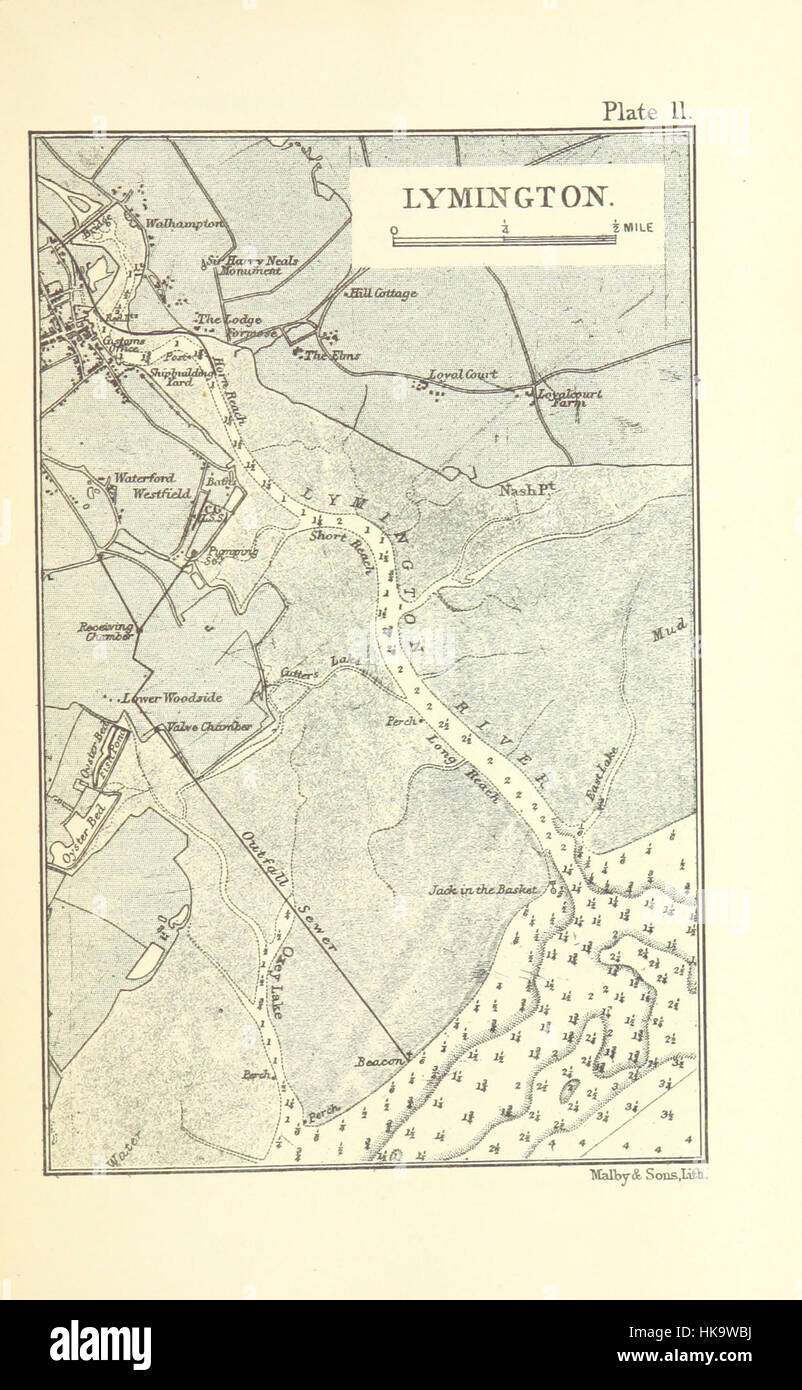 Image from 'The Solent Chart Book,' providing detailed sailing ...