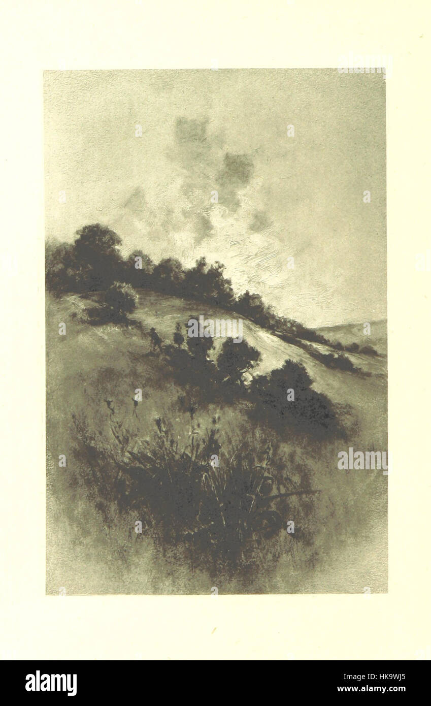 An illustration from 'Elegy written in a country churchyard' by Thomas ...