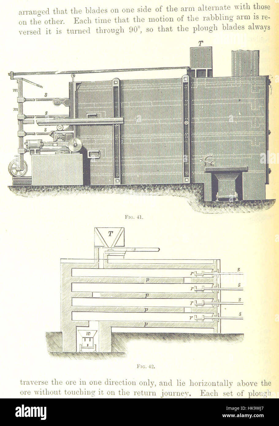 Image from 'Handbook of Metallurgy,' translated by H. Louis, showing ...