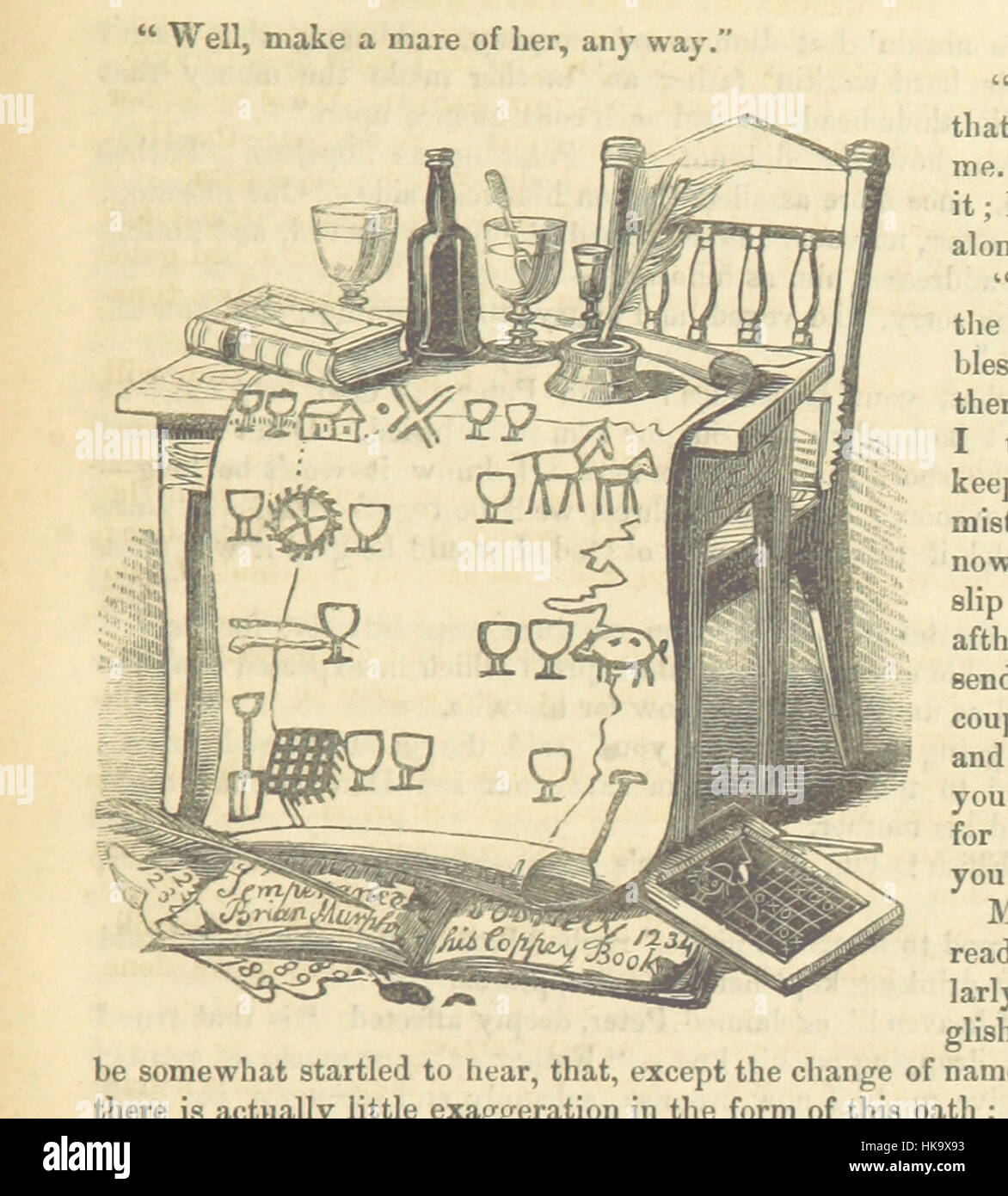 Illustration from 'Traits and Stories of the Irish Peasantry ...