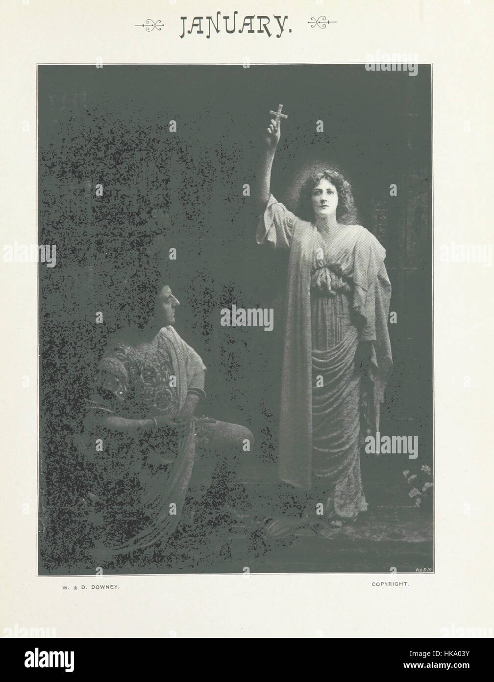 An image from 'The Wilson Barrett Birthday Book,' an illustrated ...