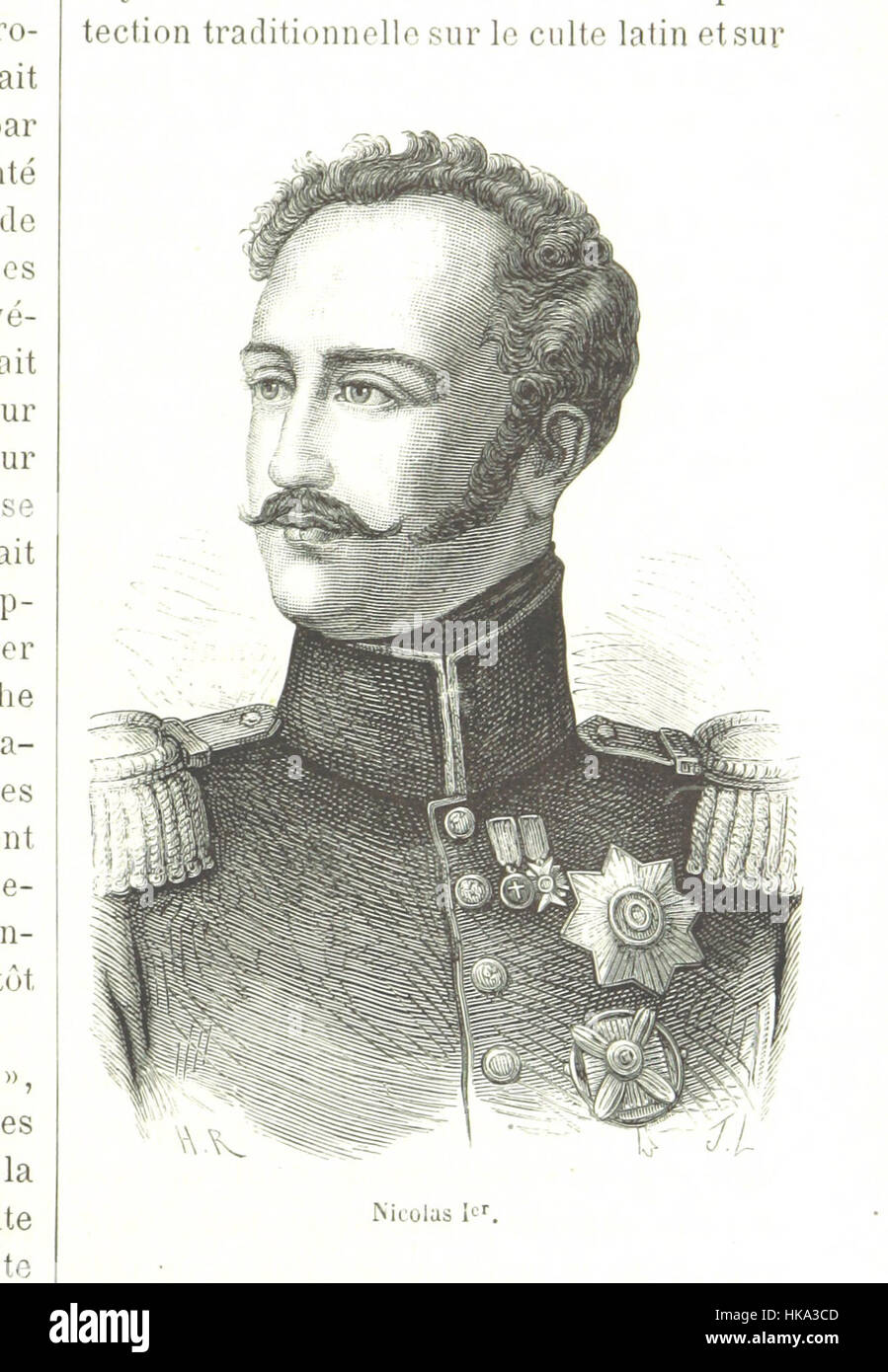 An illustration from the book *Histoire de France populaire,* depicting ...