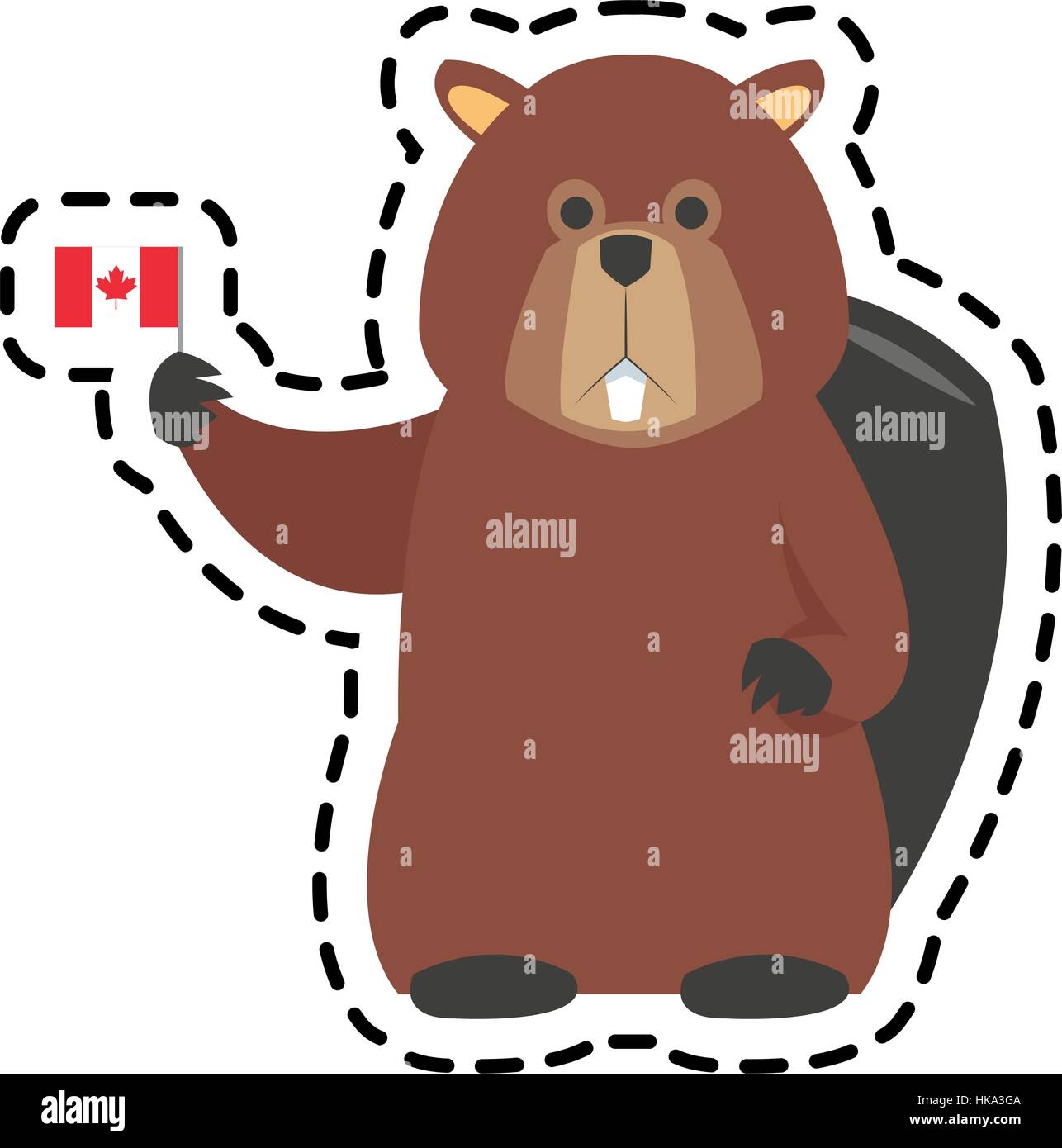 beaver cartoon icon Stock Vector Image & Art - Alamy