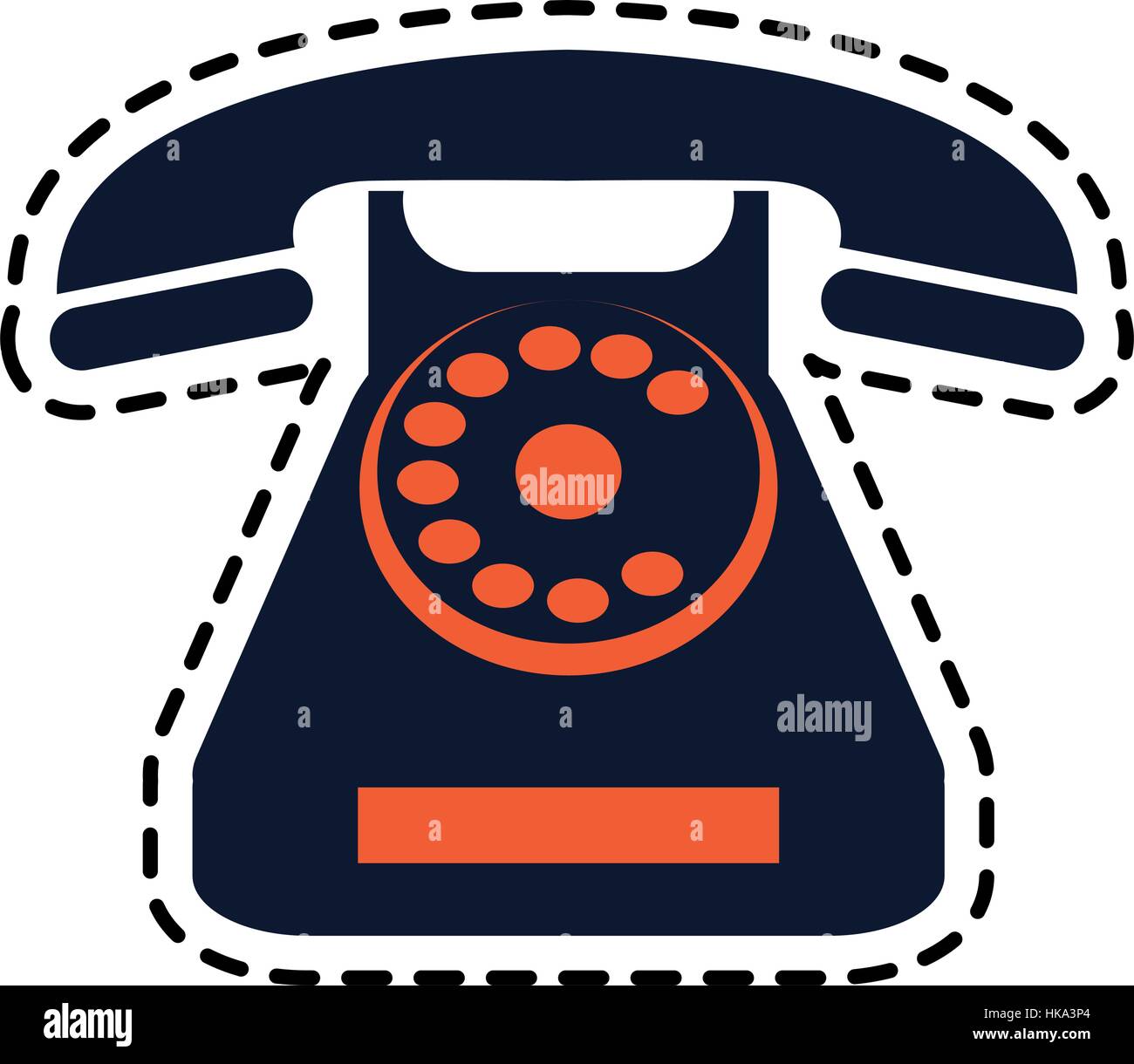 retro telephone icon Stock Vector Image & Art - Alamy