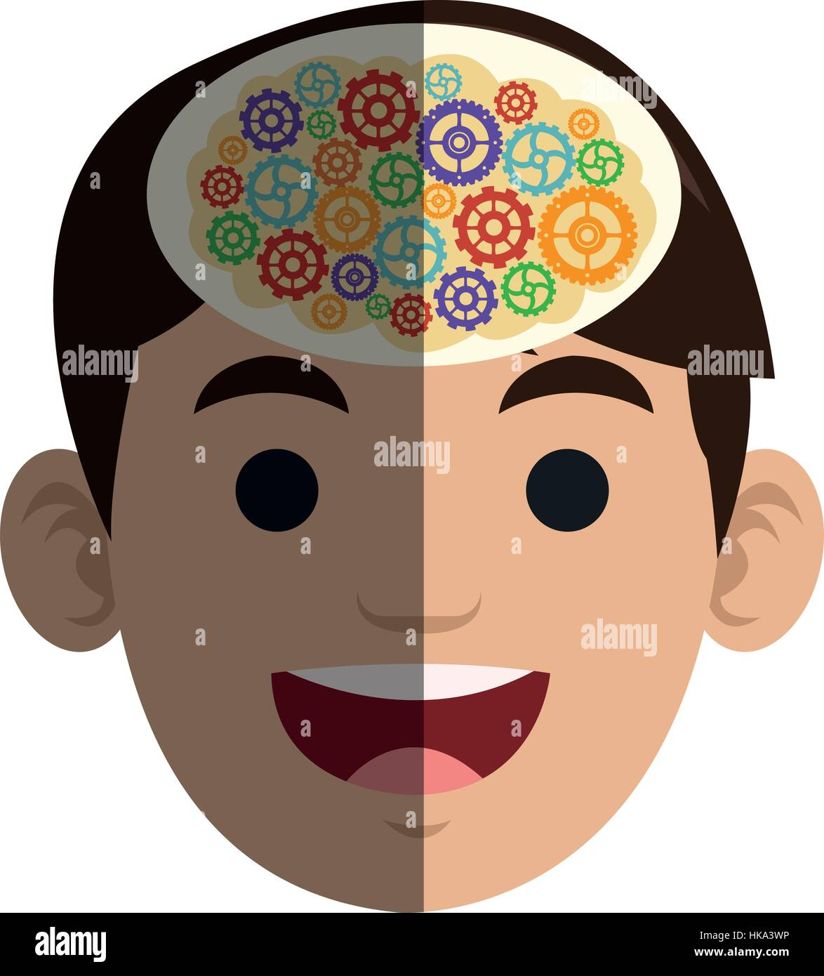 human brain design Stock Vector Image & Art - Alamy