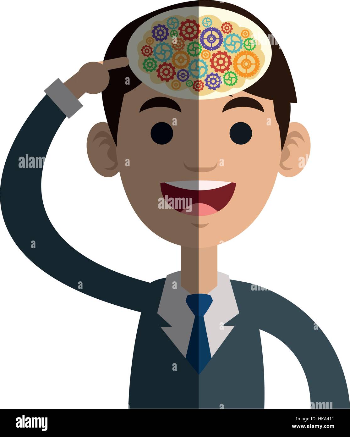 human brain design Stock Vector Image & Art - Alamy