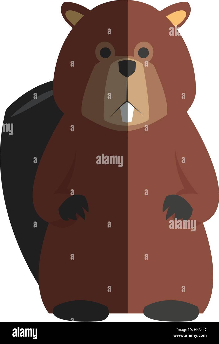 beaver cartoon icon Stock Vector Image & Art - Alamy