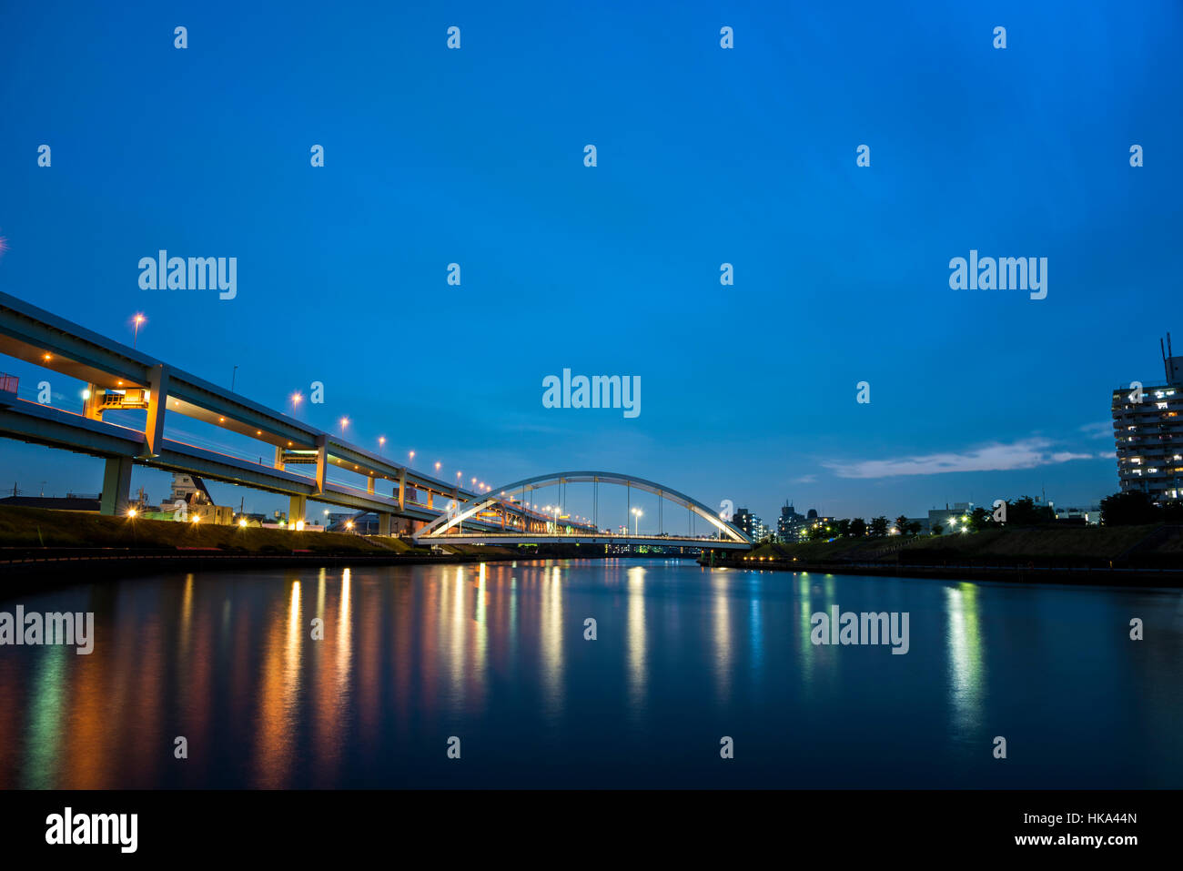 Toyoshima Bridge,Sumida River, Tokyo,Japan Stock Photo - Alamy