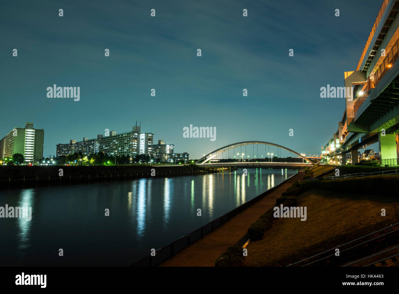 Toyoshima Bridge,Sumida River, Tokyo,Japan Stock Photo - Alamy