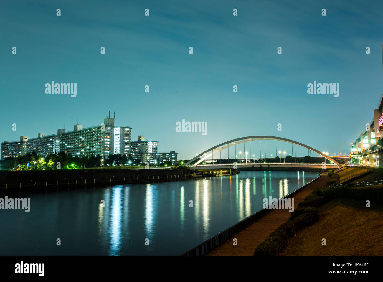 Toyoshima Bridge,Sumida River, Tokyo,Japan Stock Photo - Alamy