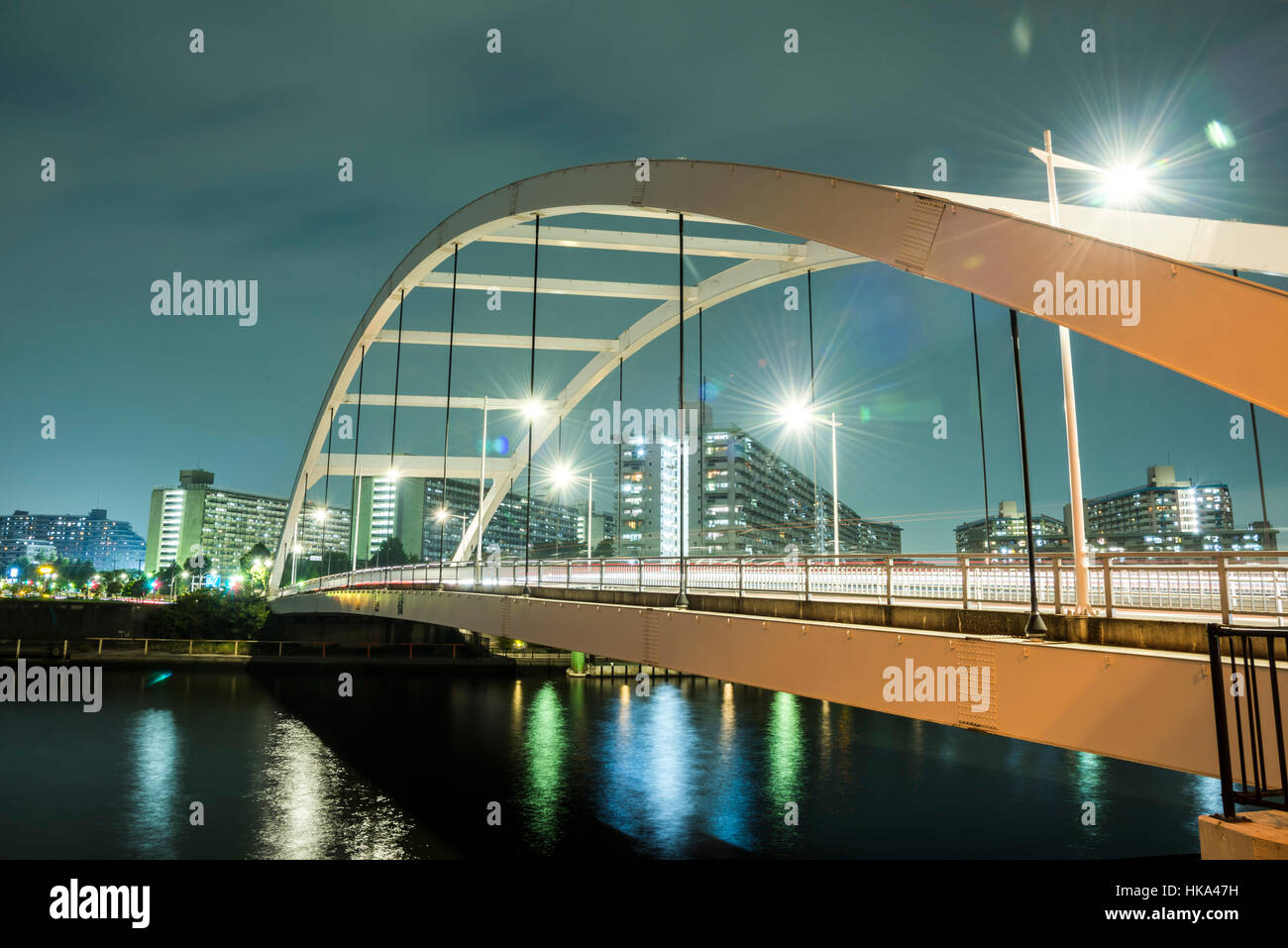 Toyoshima Bridge,Sumida River, Tokyo,Japan Stock Photo - Alamy