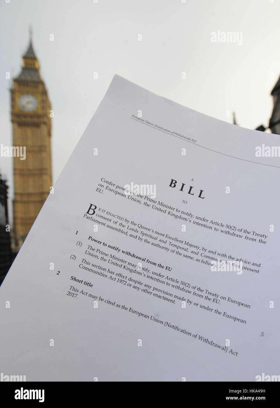 Article 50 bill hi-res stock photography and images - Alamy