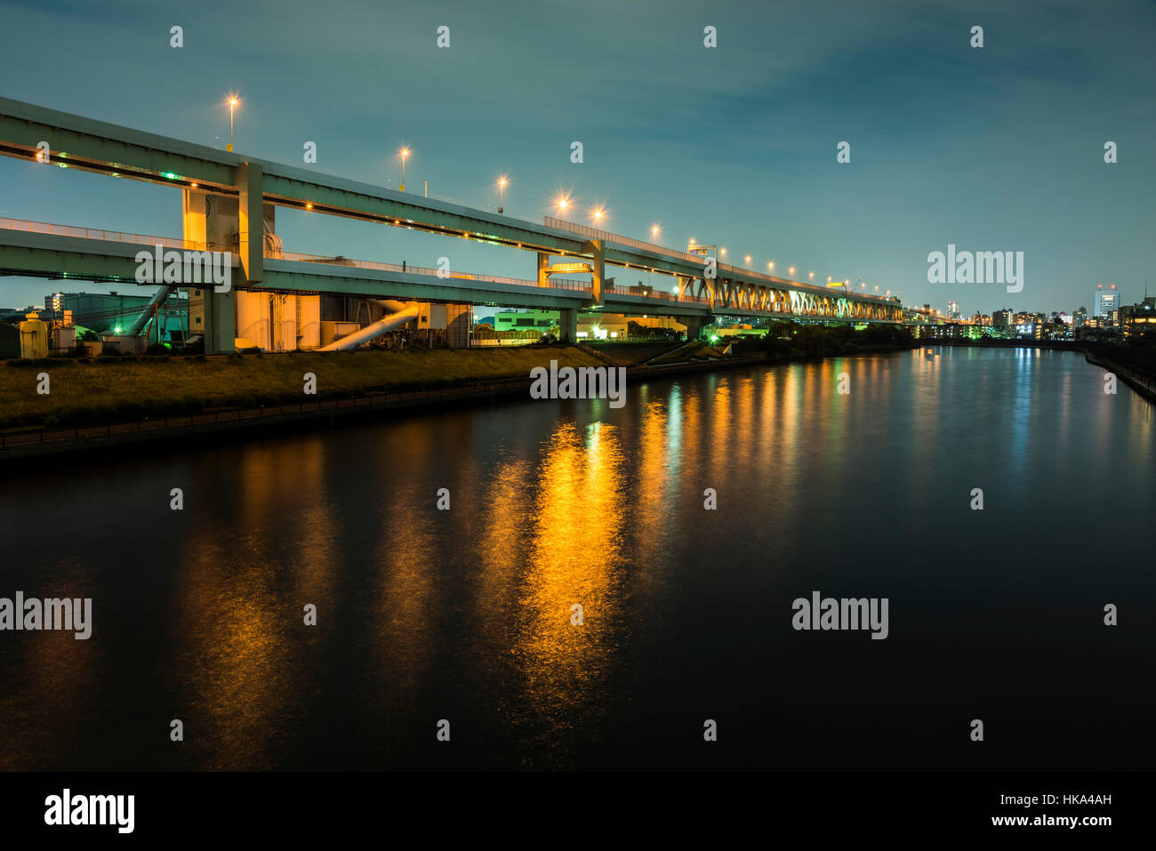 Toyoshima Bridge,Sumida River, Tokyo,Japan Stock Photo - Alamy