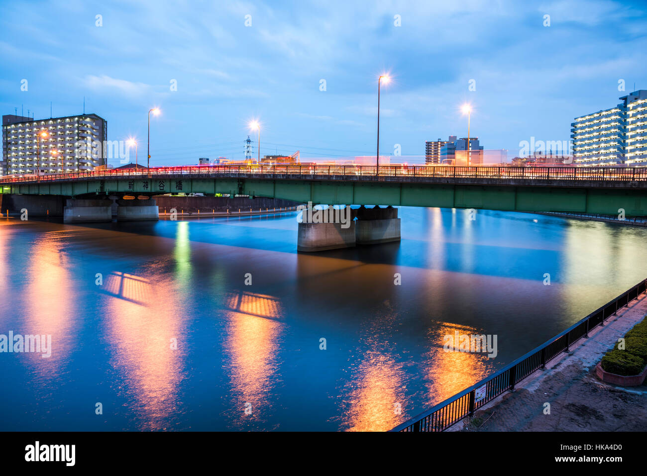 Shin-Kamiya Bridge,Sumida River, Tokyo,Japan Stock Photo - Alamy