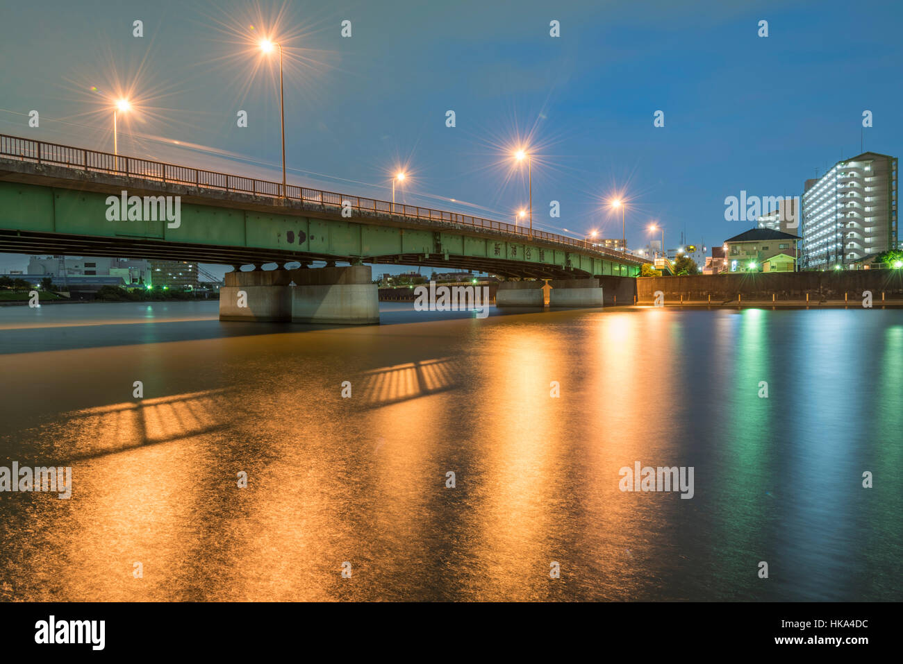Shin-Kamiya Bridge,Sumida River, Tokyo,Japan Stock Photo - Alamy