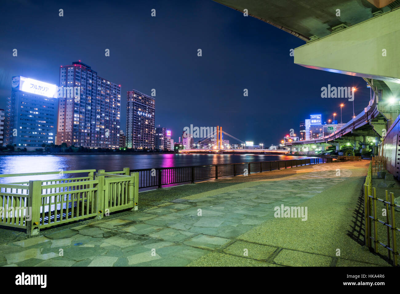 Shin-Ohashi bridge,Sumida river,Tokyo,Japan Stock Photo - Alamy