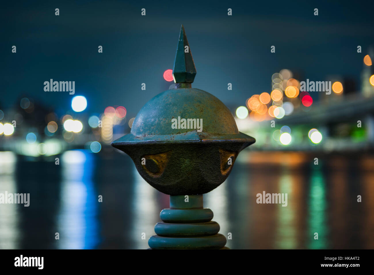 Decoration of Fence near Ryogoku Bridge,Sumida River,Tokyo,Japan Stock ...