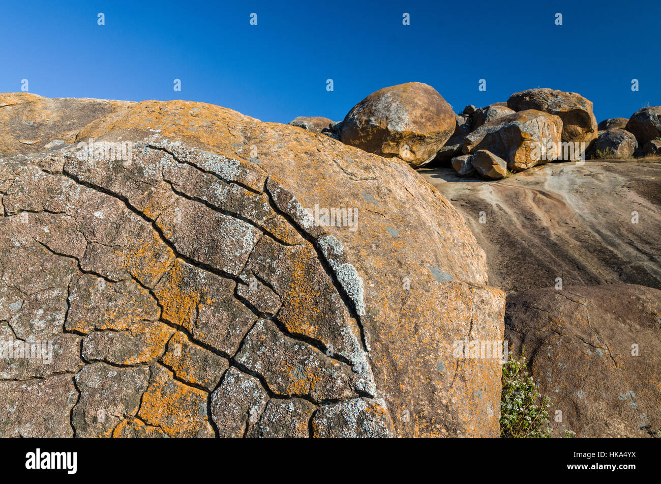 Rock boulders on Chandragiri hill, opposite of Indragiri hill in ...